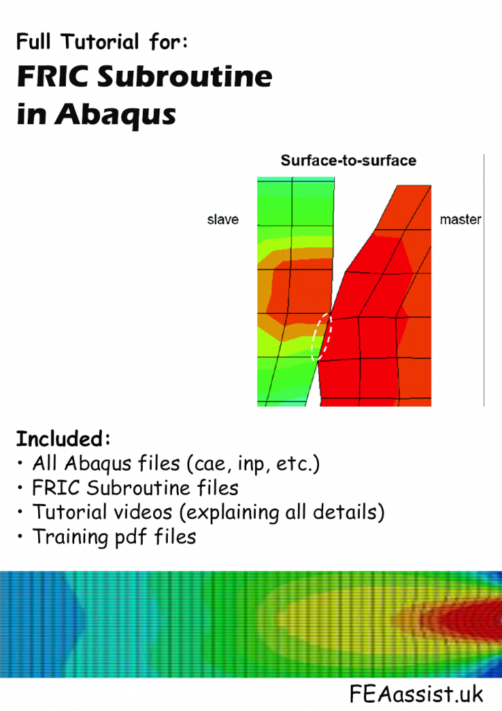 Abaqus FRIC tutorial-Abaqus FRIC Manual - Finite Element Assist