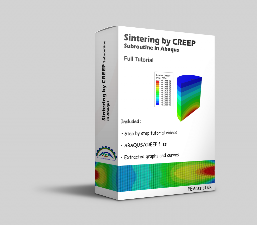 Abaqus CREEP-Sintering Tutorial: Learn it easily and quickly