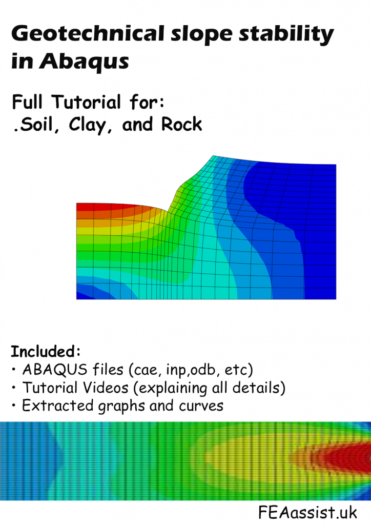 Abaqus Geotechnical Slope Stability Tutorial - Finite Element Assist