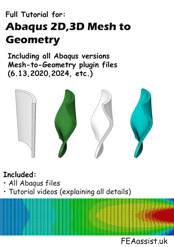 Abaqus Mesh to Geometry Tutorial (including all Abaqus versions plugins)